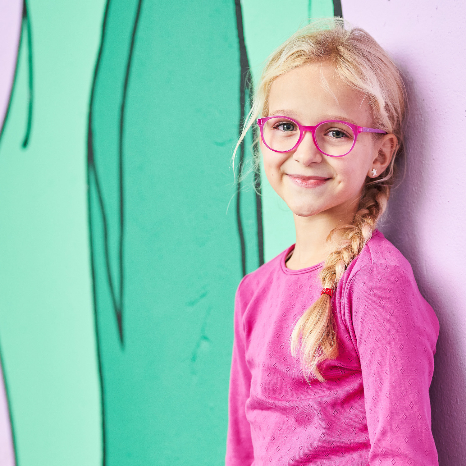 Oprawa korekcyjna dla dzieci Milo & Me Juno, 6-9 lat Fuksja || Różowy